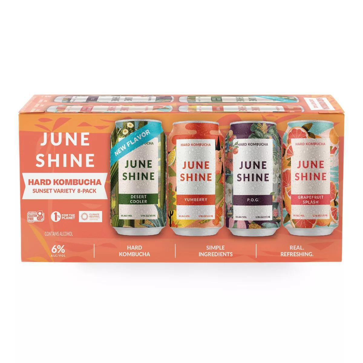 Kombucha June Shine 8pk Sunset Variety 01879 – Point Wine & Spirits