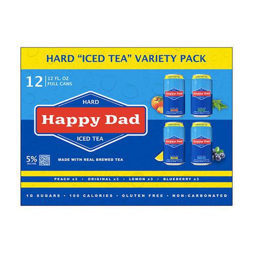 Seltzer Happy Dad 12pk Hard Iced Tea Variety Gluten Free 203614 – Point ...