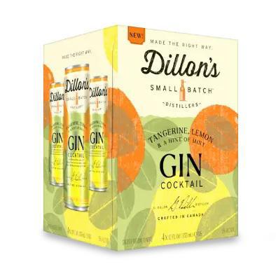 Cocktail Dillon's 4pk Gin, Tangerine, Lemon – Point Wine & Spirits