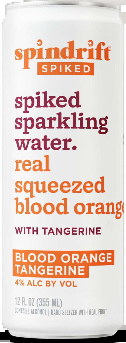 Seltzer Spindrift Spiked 8pk Blood Orange – Point Wine & Spirits