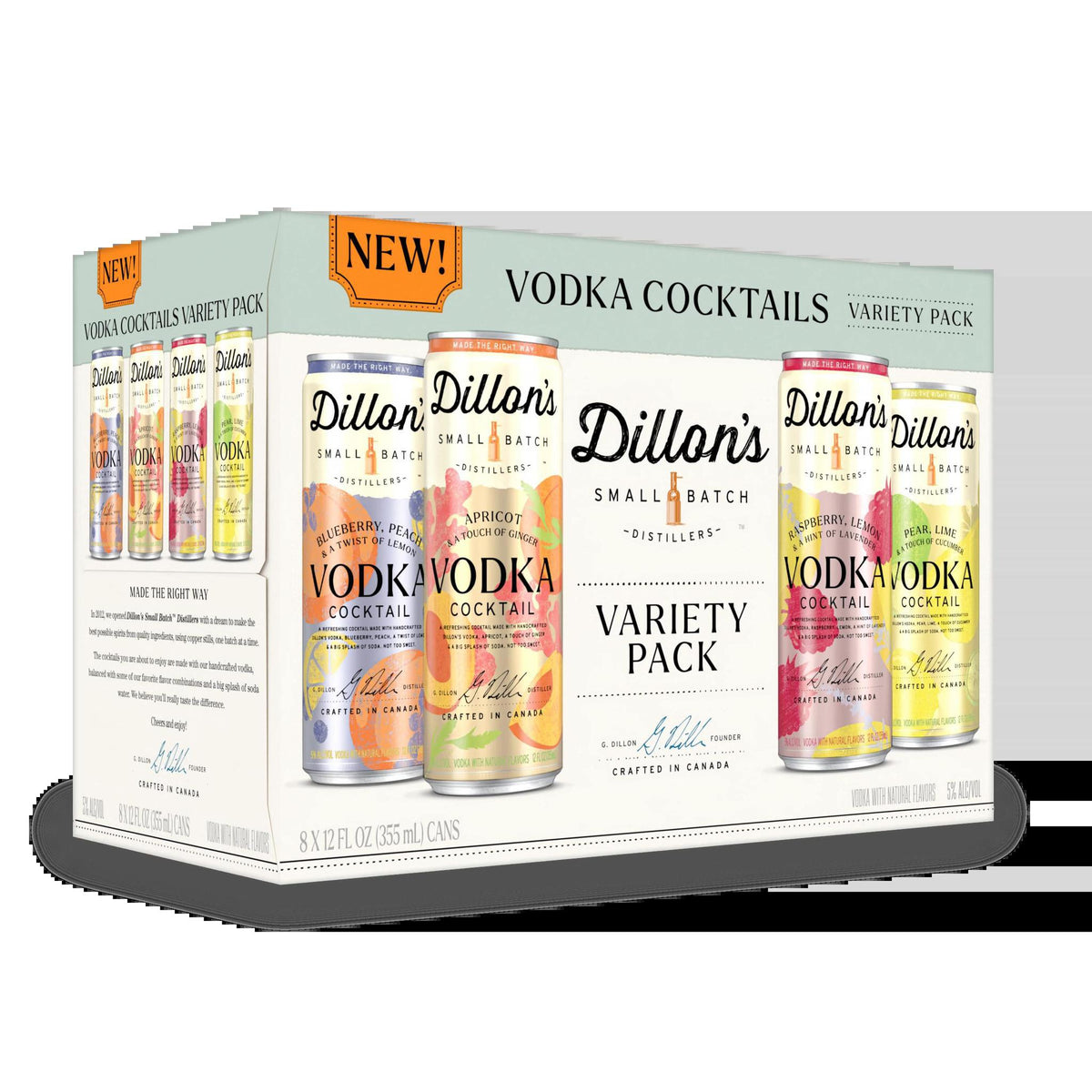 Cocktail Dillon's 8pk Vodka Variety – Point Wine & Spirits