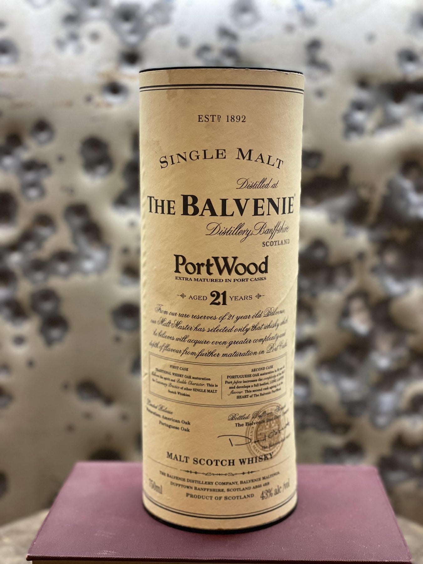 Scotch Balvenie PortWood 21 Year Old Single Malt Old Label – Point Wine ...