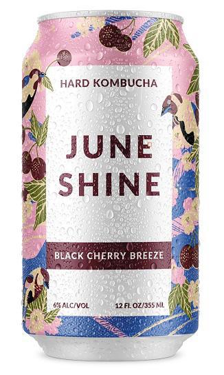 Kombucha June Shine 6pk Black Cherry Breeze – Point Wine & Spirits